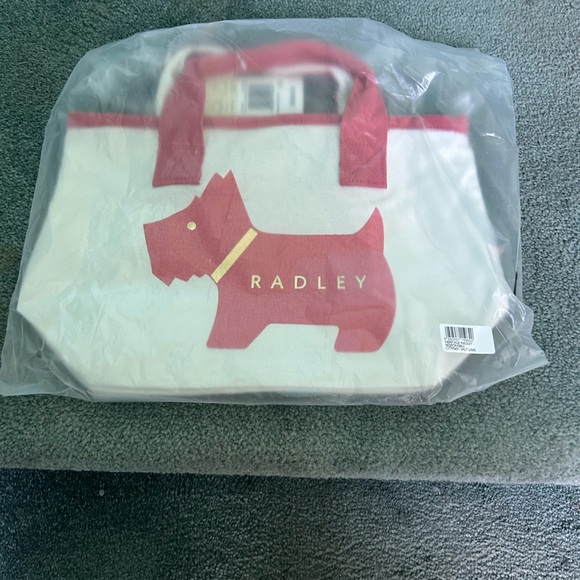 RADLEY LONDON | Bags | Radley London White And Red Tote Bag | Poshmark